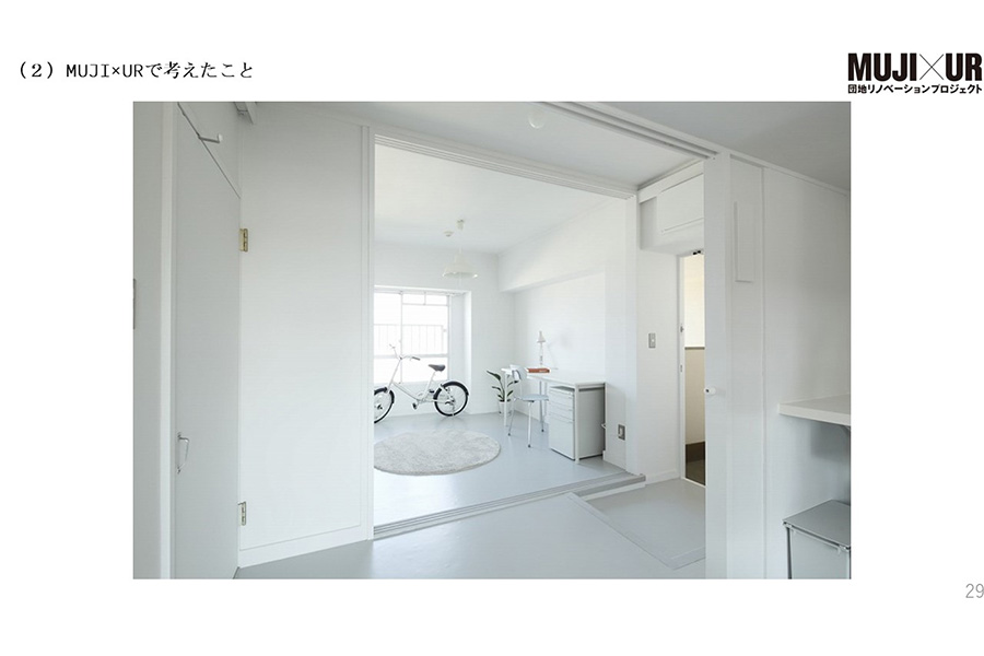 トークイベント「MUJI×UR 10周年記念トークイベント『これまで』と『これから』」 | MUJI×UR 団地リノベーションプロジェクト | 無印良品の家